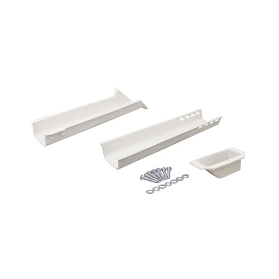 Duster chute for sewing machines.